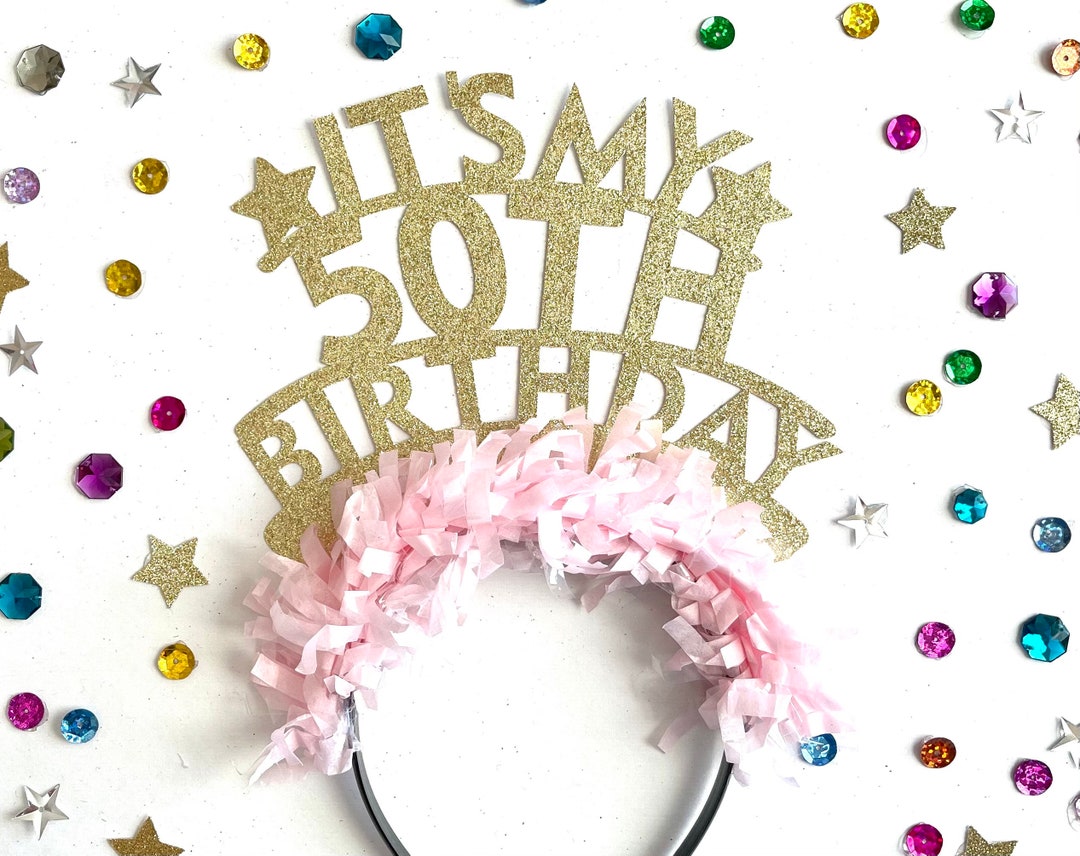 50th Birthday Headband,,50 Looks Good Headband, 50th Birthday Party ...