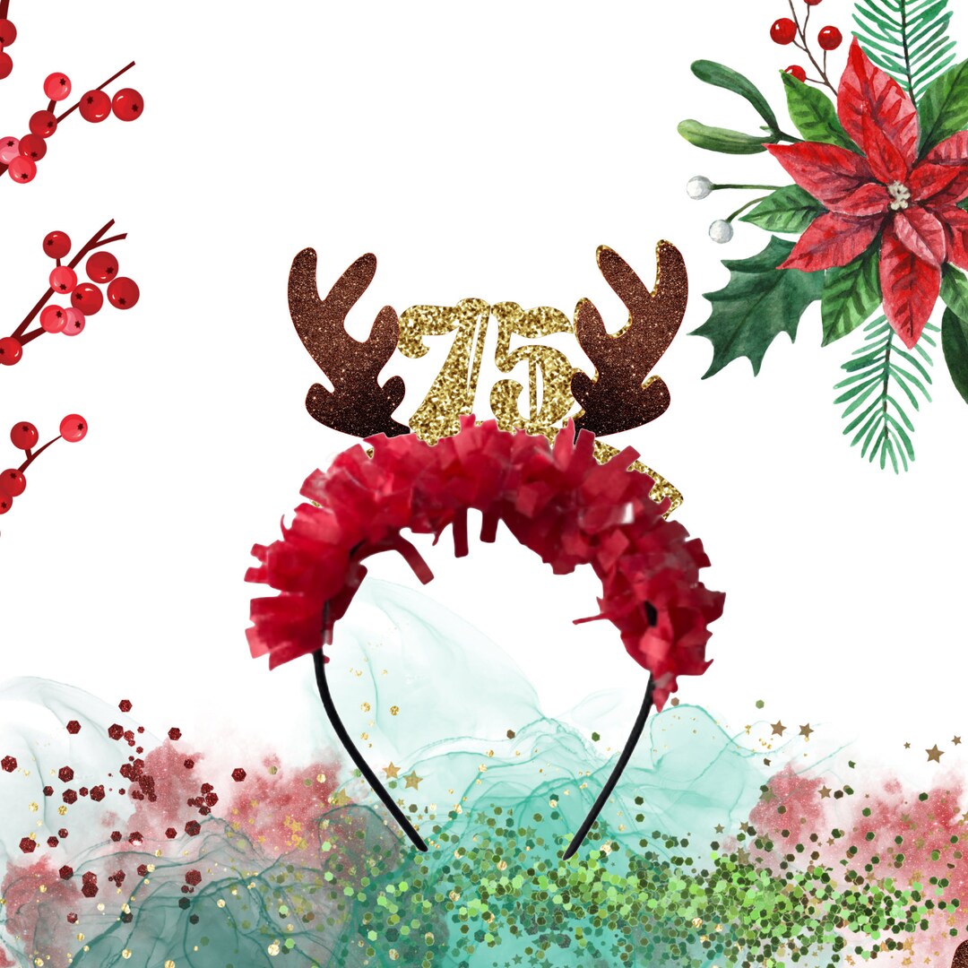 75th Birthday Headband, 75th Birthday Crown, Headband, 75th Birthday ...