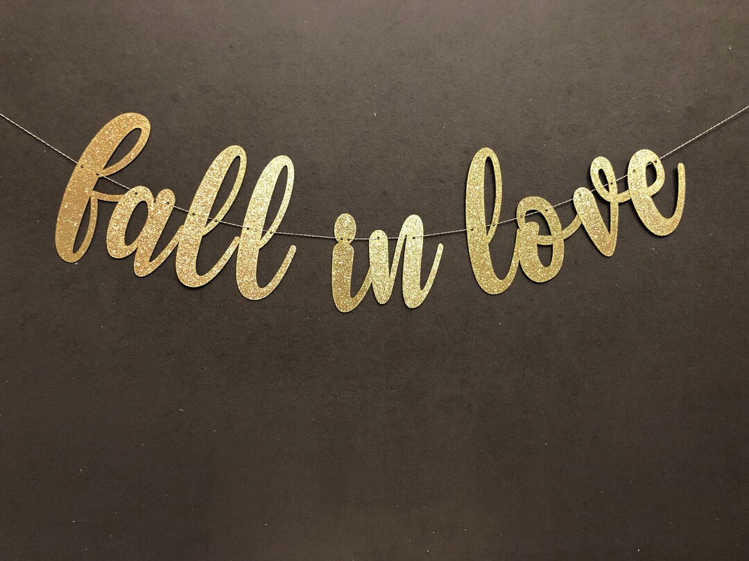 Fall in Love Banner, Fall Wedding Banners , Wedding Banners, Fall ...