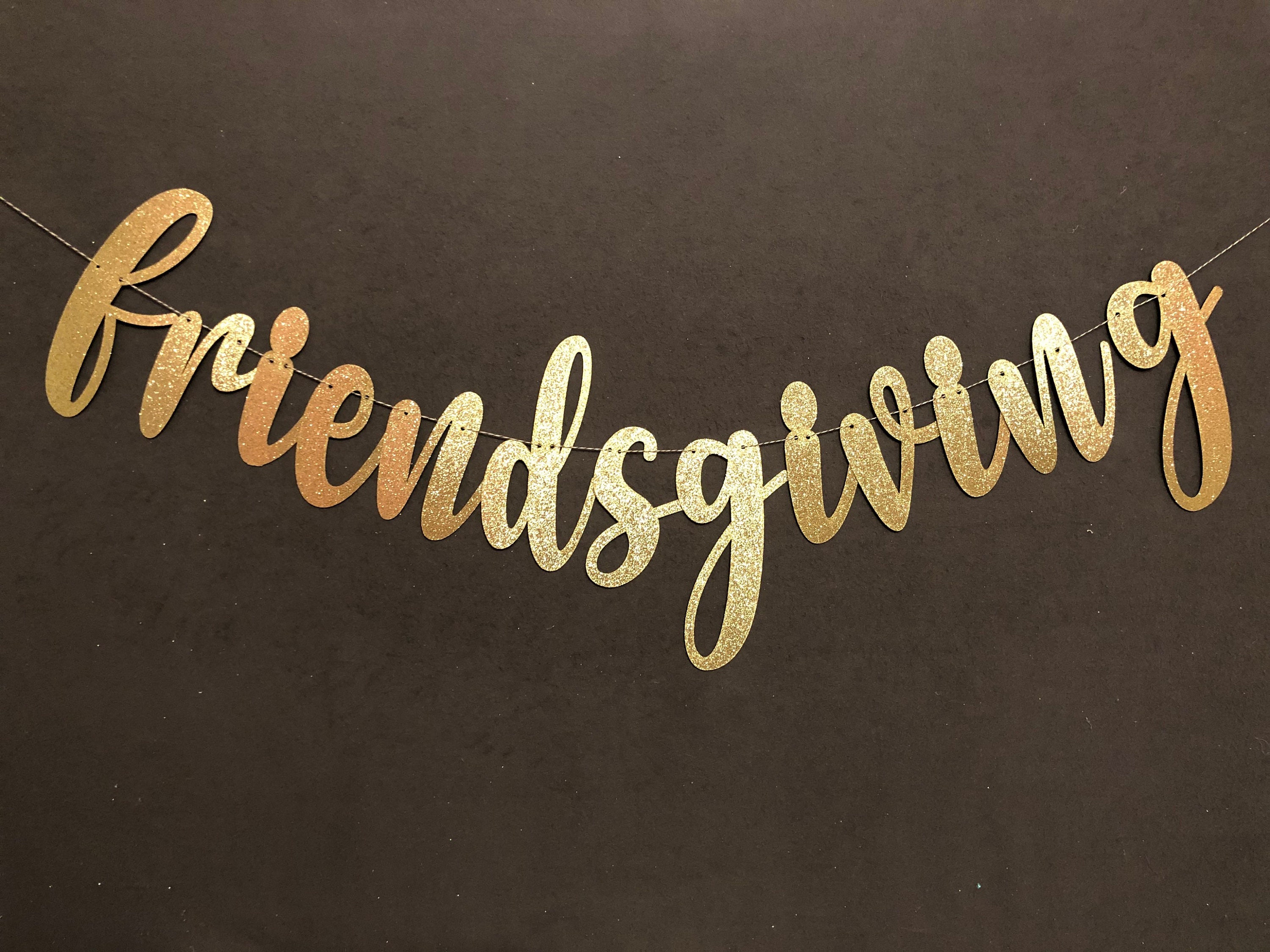 Friendsgiving Banner/ Fall banner/Thanksgiving | Etsy