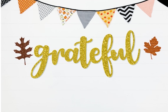 Grateful Banner/ Fall Banner/thanksgiving - Etsy