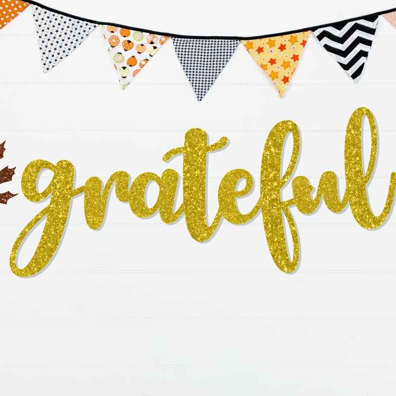 Grateful Bunting - Etsy
