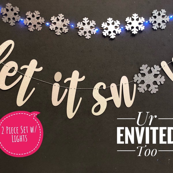 Let It Snow Banner - Etsy
