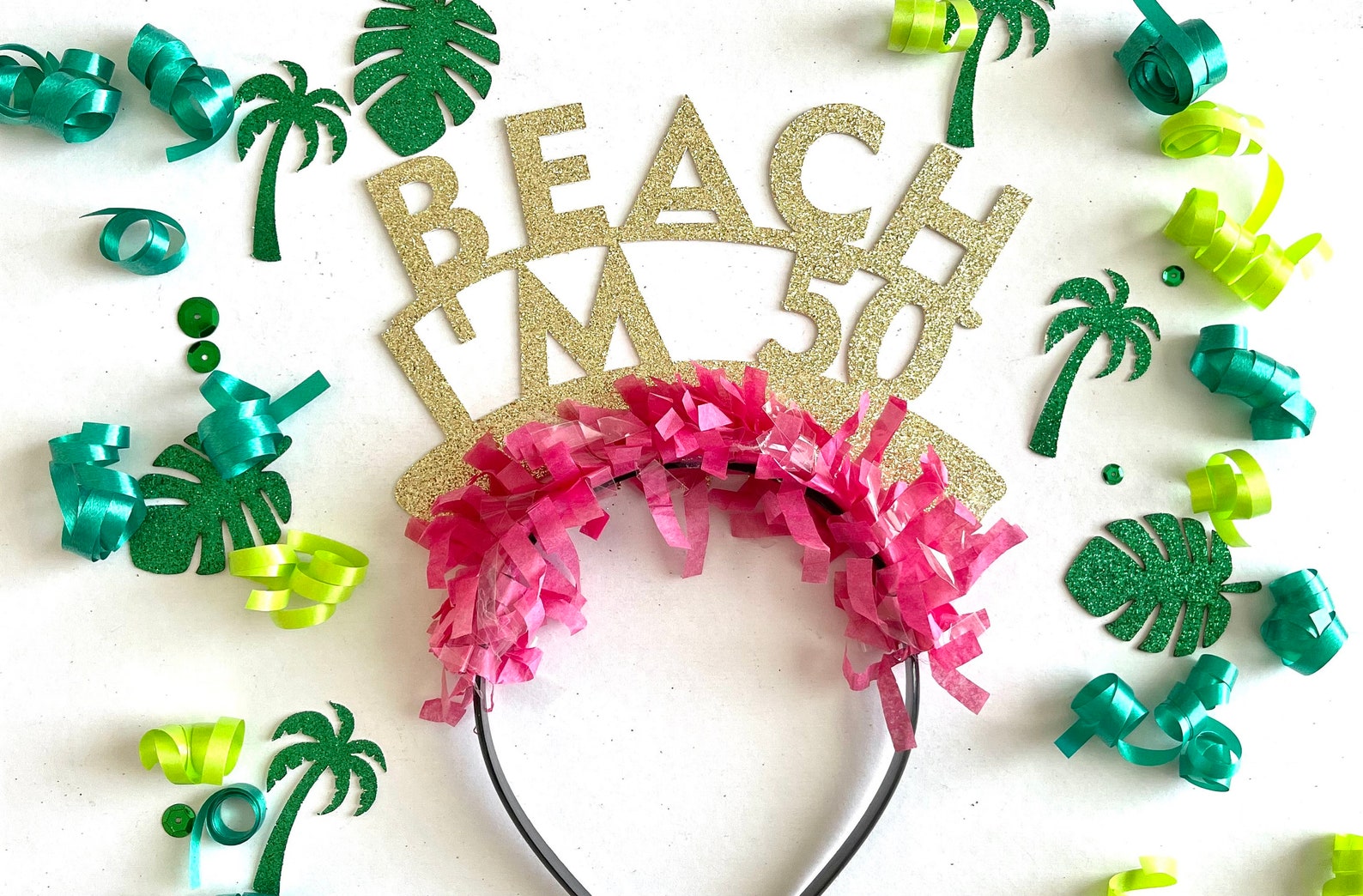 50th Birthday Headband, Beach I’m 50 Headband, 50th Birthday Party ...