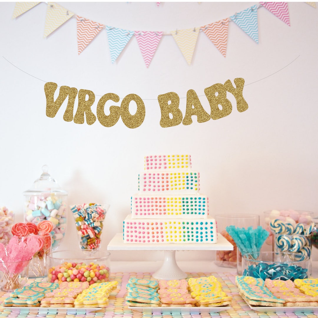Virgo Birthday Banner, Virgo Banner, Zodiac Birthday Banner, Taurus ...