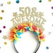 50th Birthday Headband,,50 Looks Good Headband, 50th Birthday Party ...