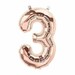 Rose Gold Letter Number Foil Balloons Personalised Custom Birthday ...