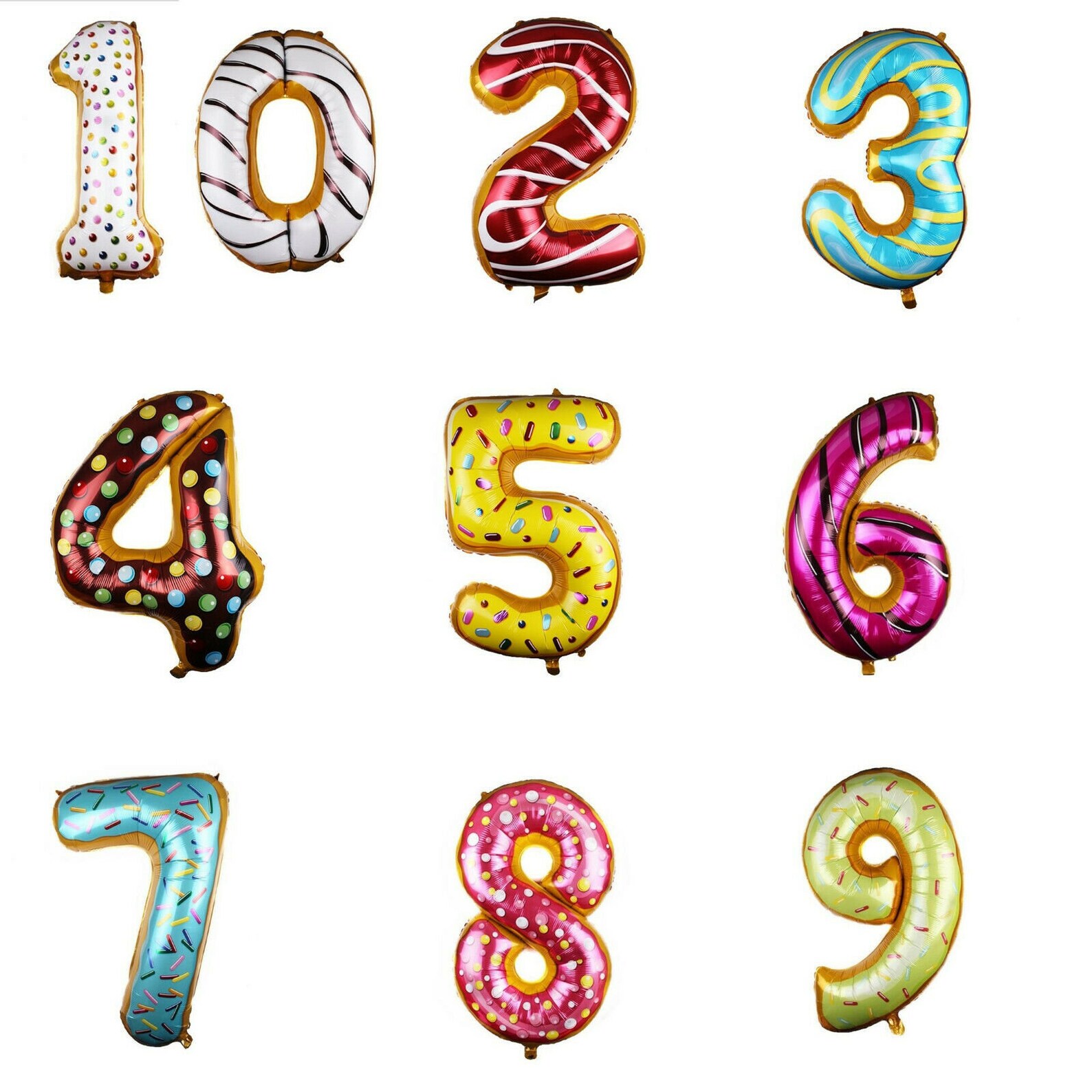 34 Giant Foil Number Balloons Air Helium Glitz Large Birthday - Etsy