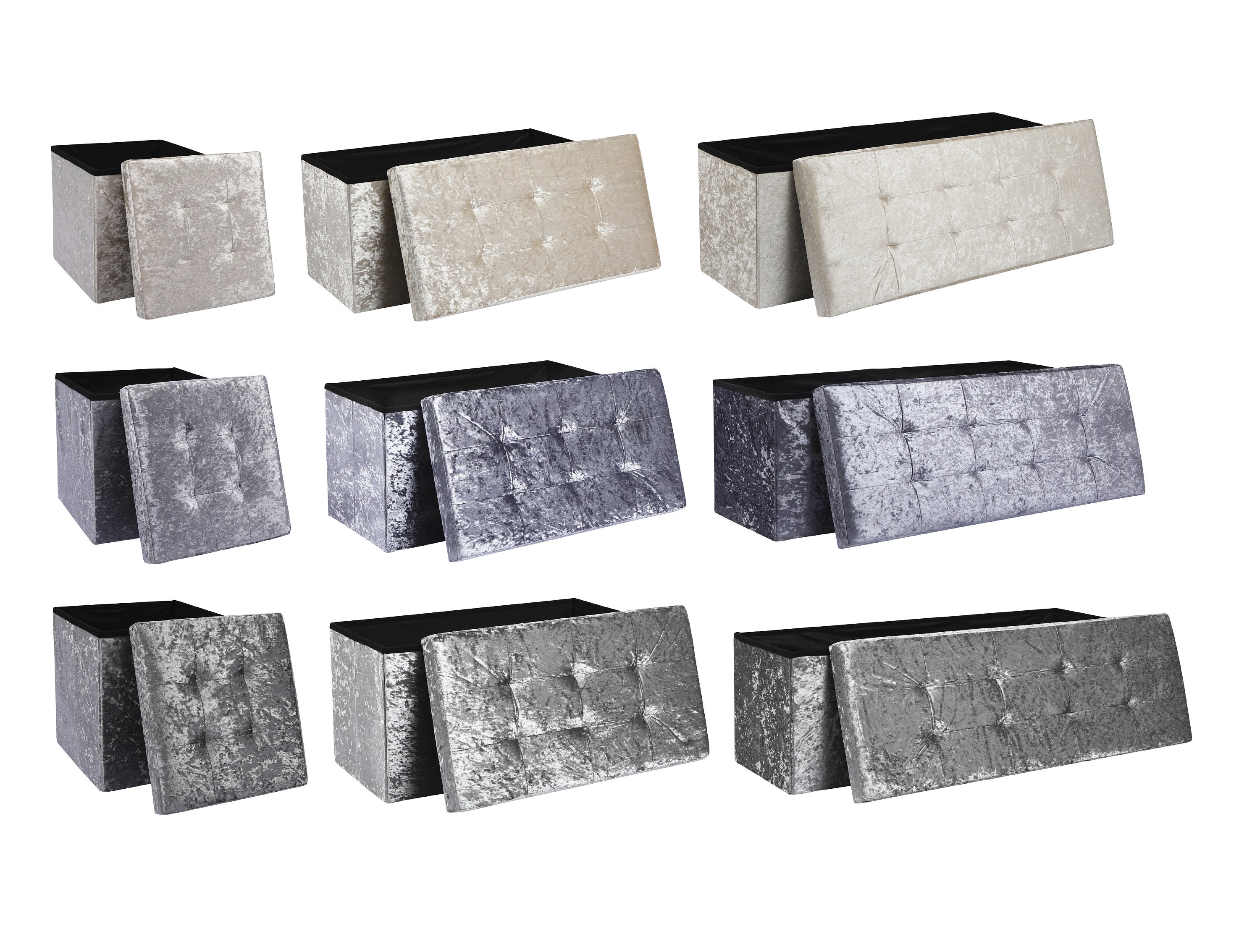 Ottoman Storage Seat Stool Trunk Toy Chest Bedding or Blanket - Etsy UK