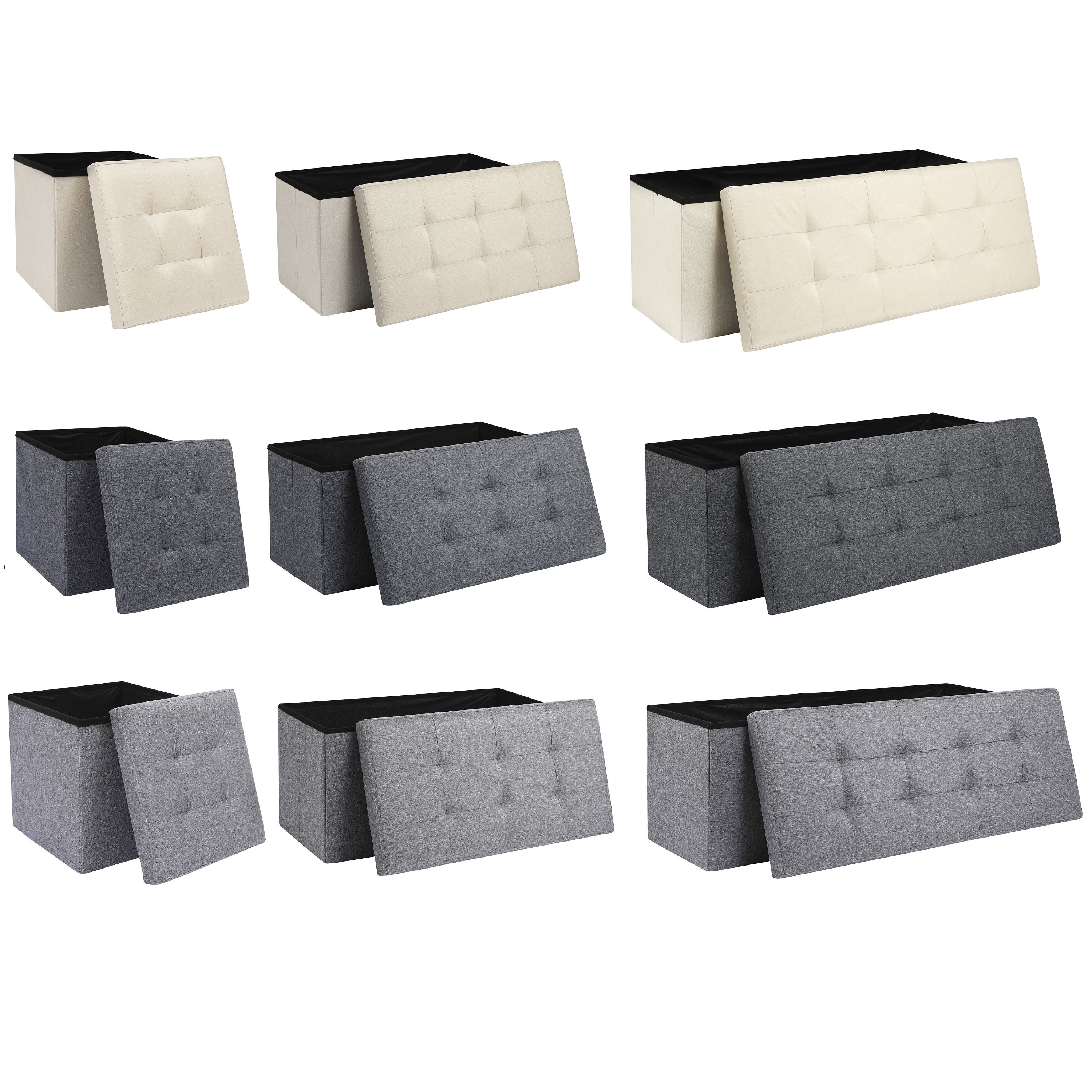 Ottoman Storage Seat Stool Trunk Toy Chest Bedding or Blanket - Etsy UK