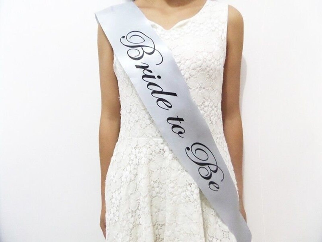 Silver With Black Writing Luxury Hen Night Do Party Sashes Bride to Be ...