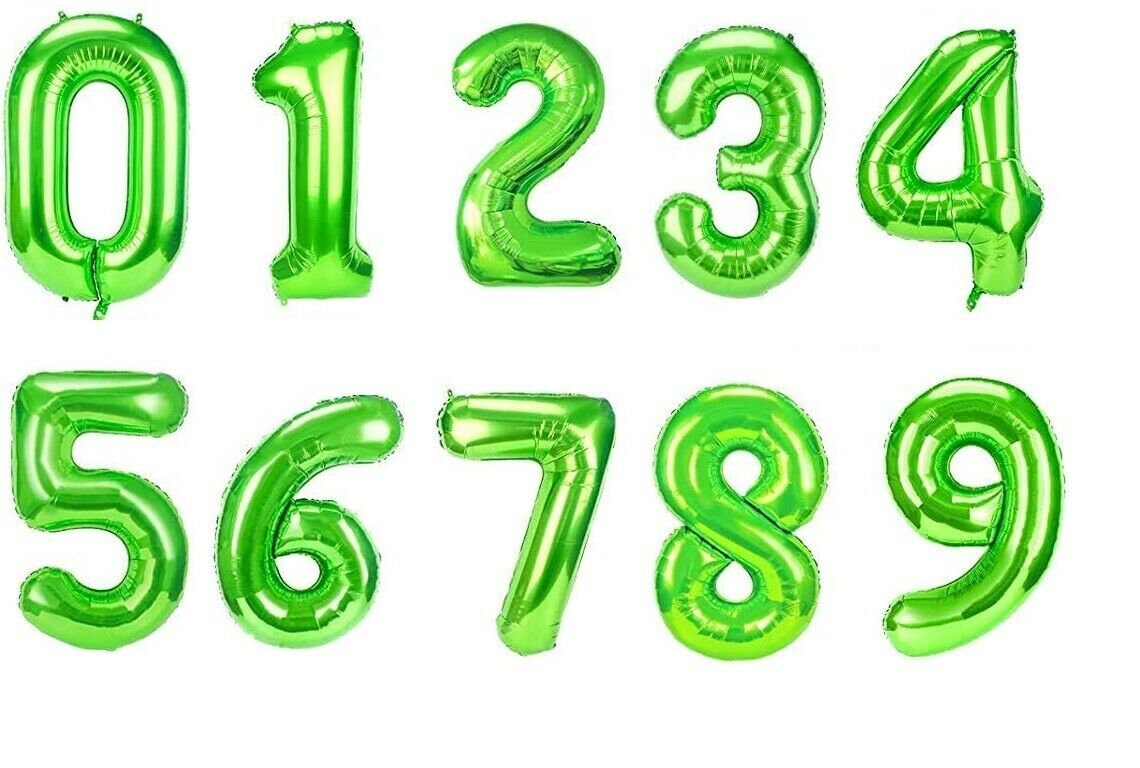 34 Giant Foil Number Balloons Air Helium Glitz Large Birthday | Etsy UK