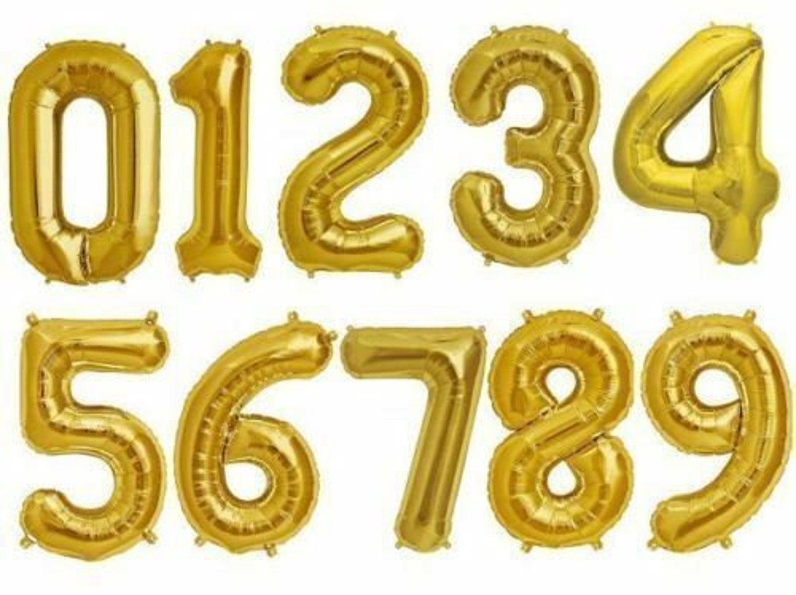 34 Giant Foil Number Balloons Air Helium Glitz Large Birthday - Etsy
