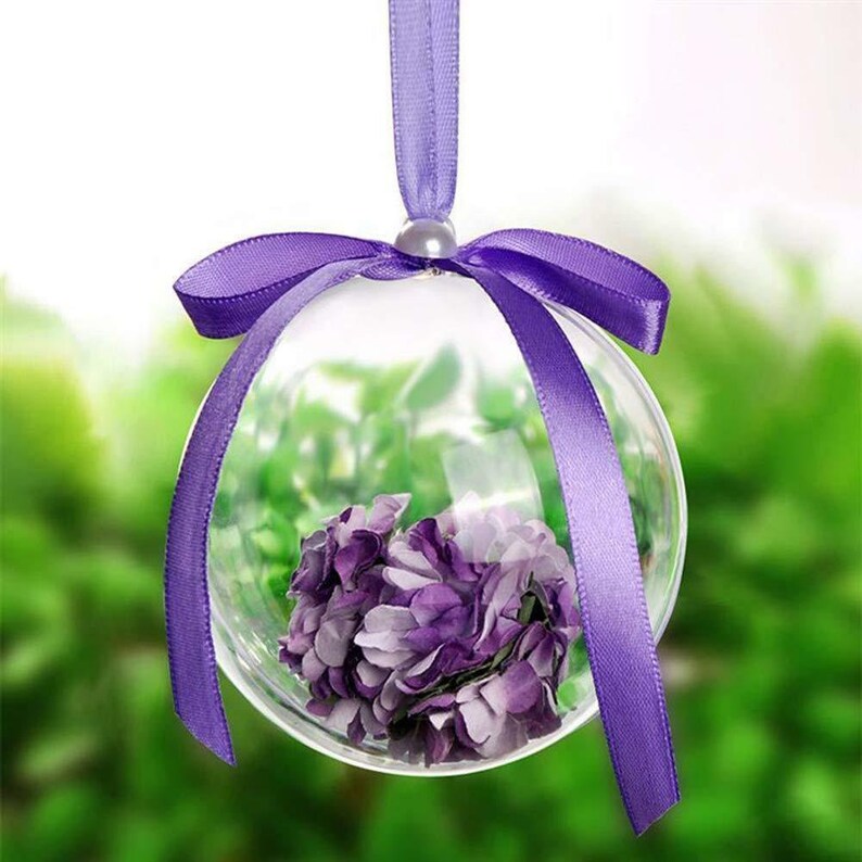 50pcs Clear Balls Fillable Baubles DIY Sphere Craft for - Etsy