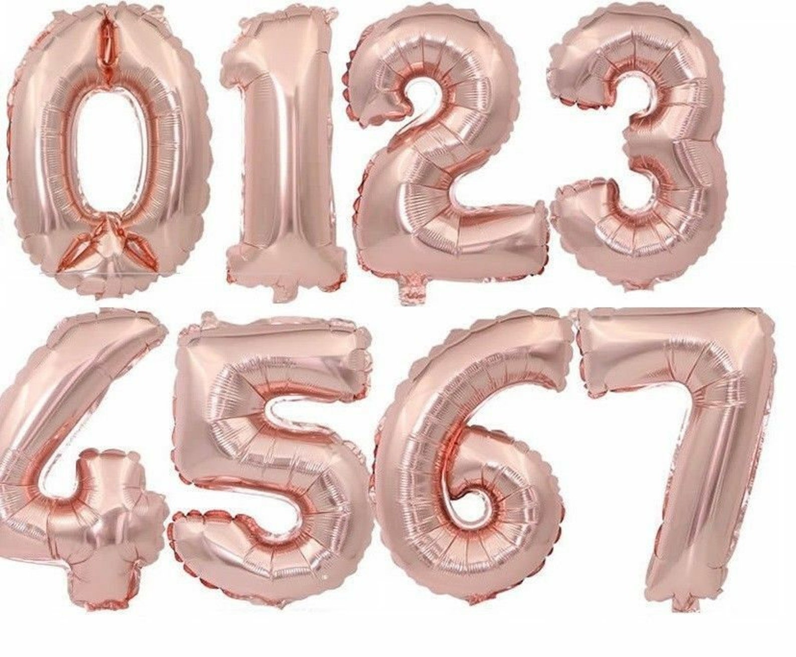 34 Giant Foil Number Balloons Air Helium Glitz Large Birthday | Etsy