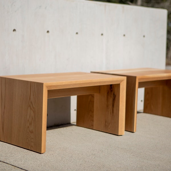 Modern Waterfall Bench - Etsy