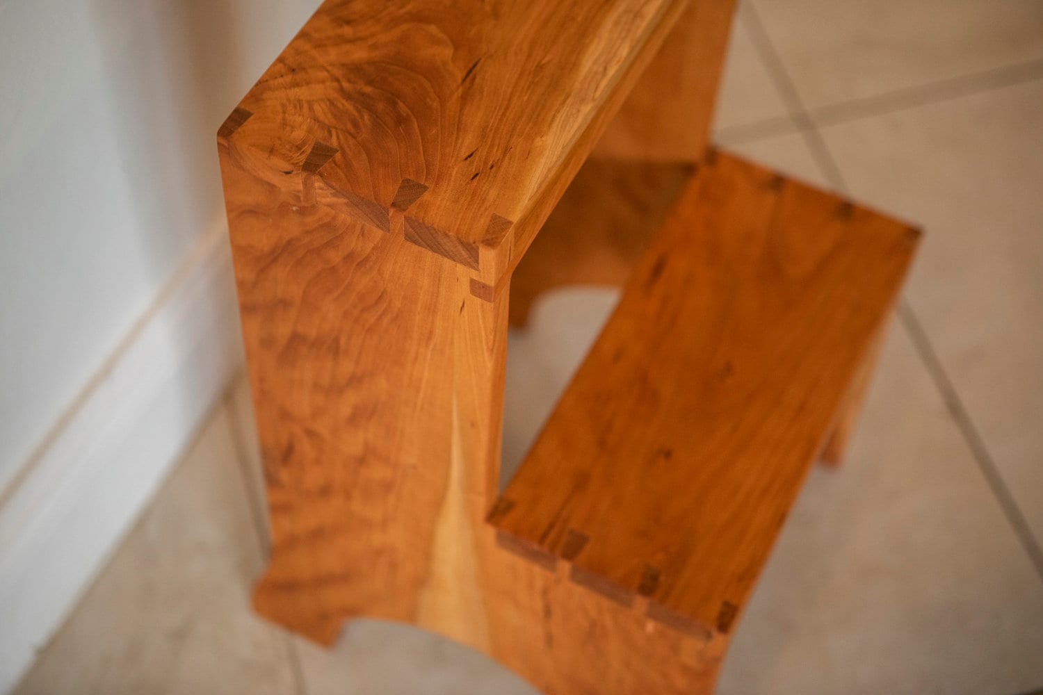 Shaker Style Step Stool in Cherry - Etsy