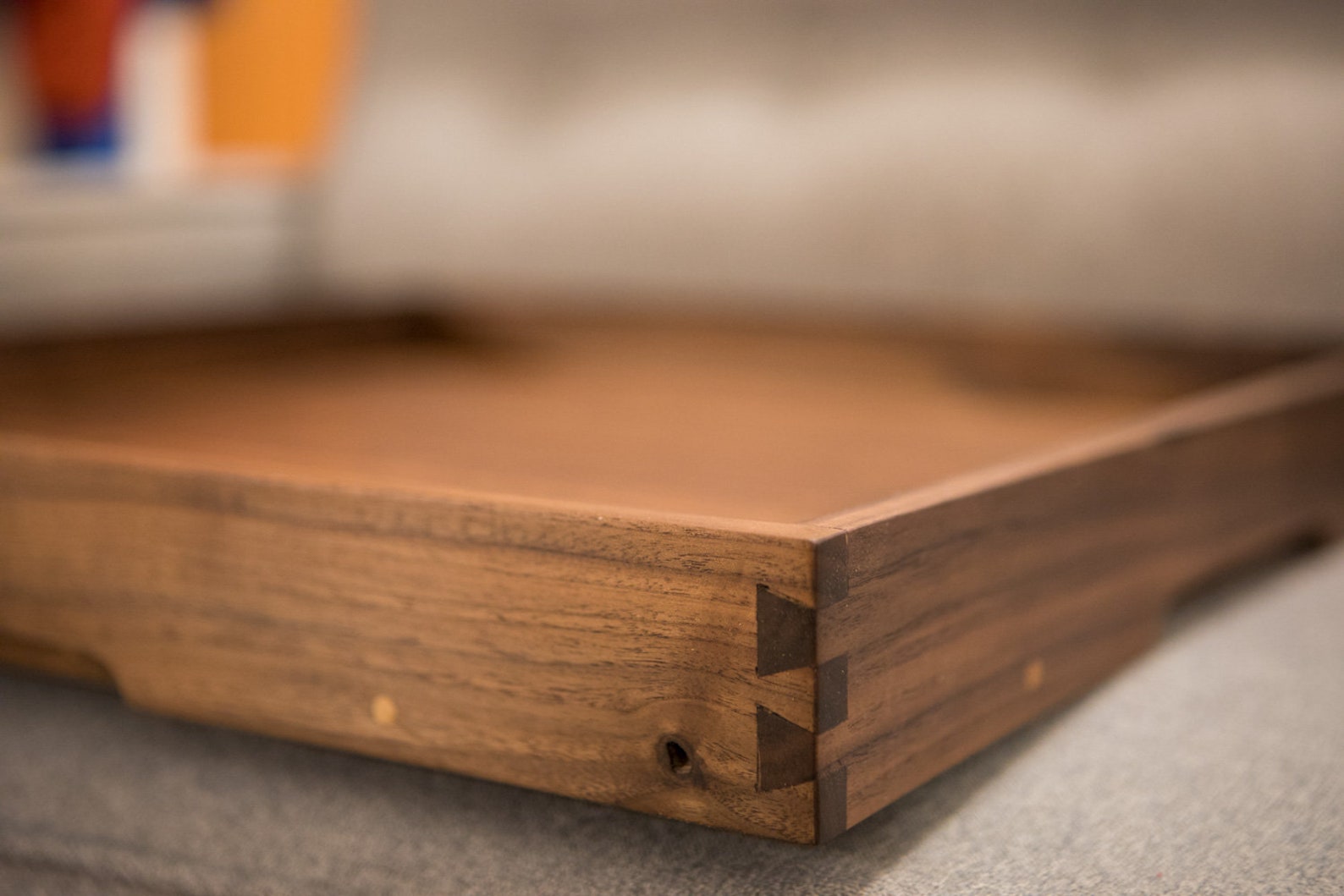 Hardwood Ottoman & Breakfast Tray - Etsy