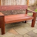 Custom Ipe Modern Outdoor Bench With Arms - Etsy