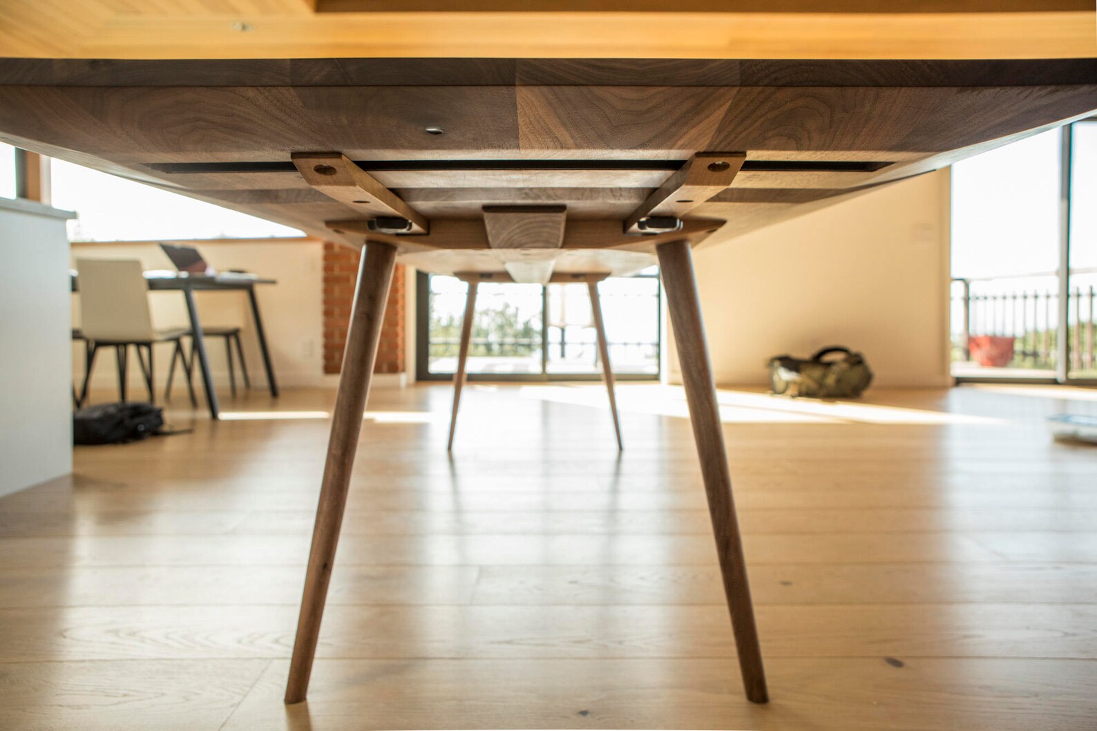 MCM Style Extendable Hardwood Dining Table - Etsy