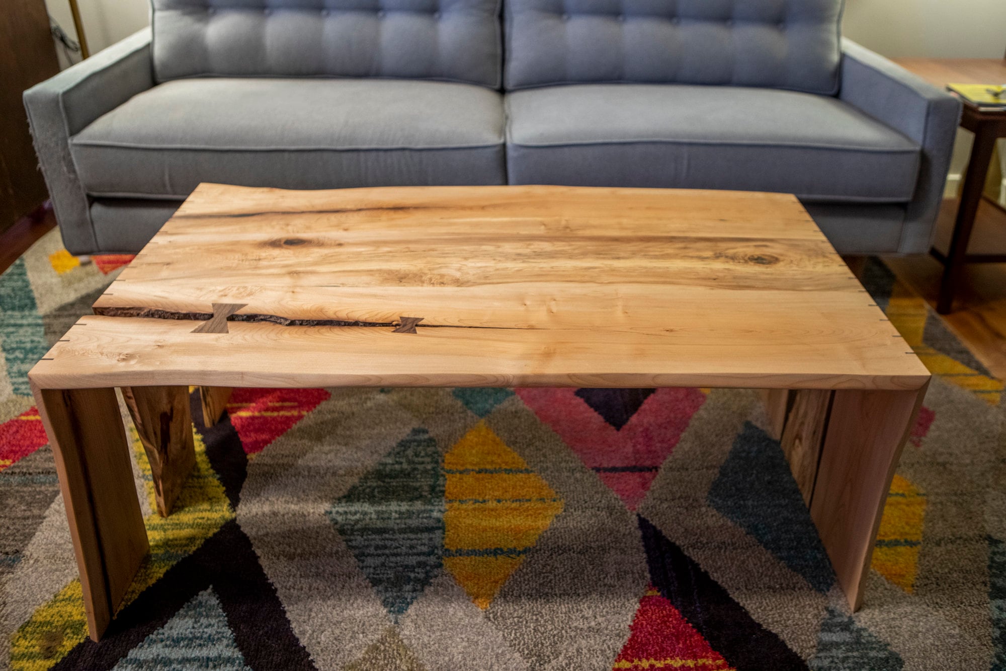 Spalted Maple Double Waterfall Coffee Table - Etsy