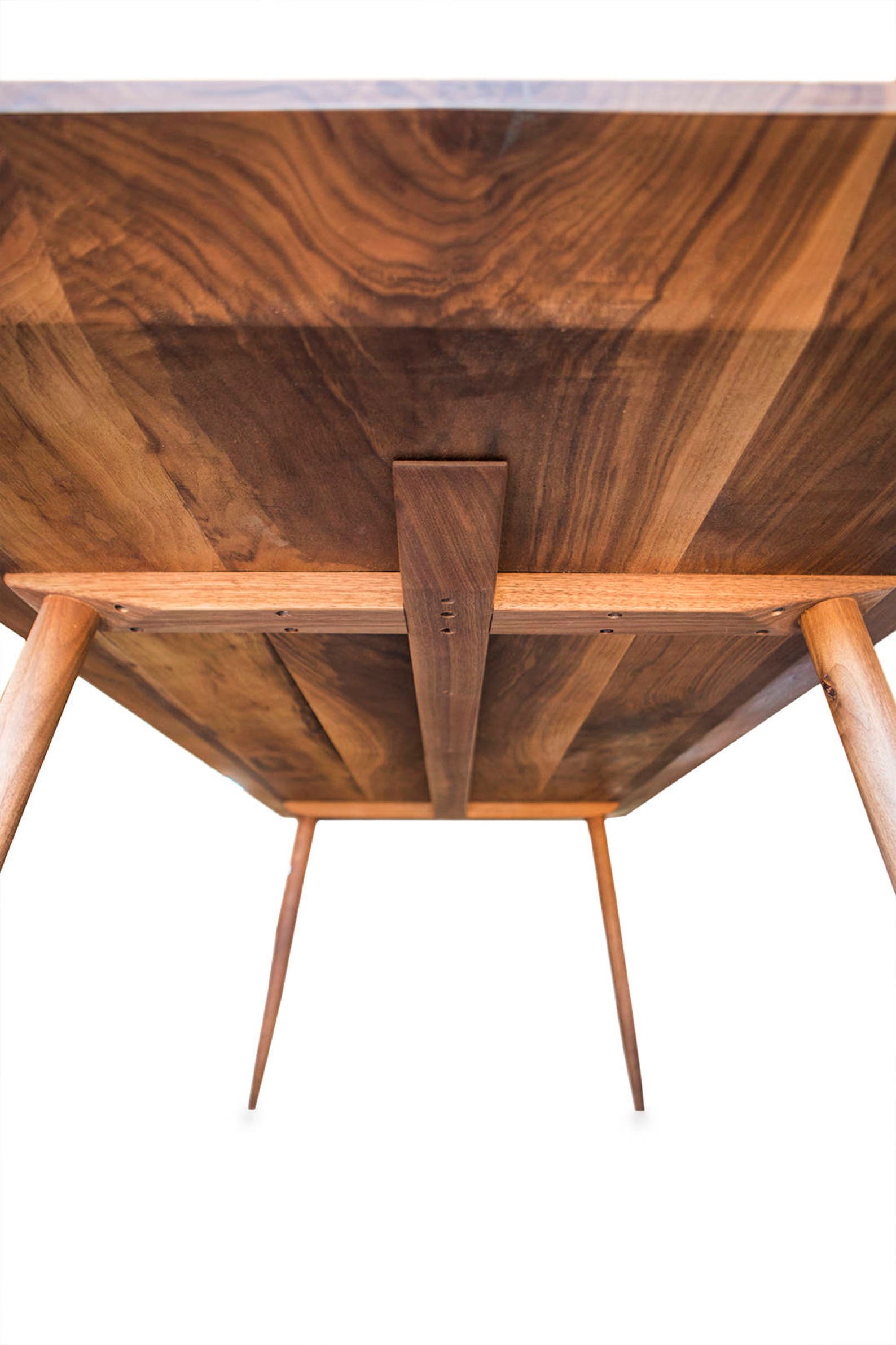 Mid Century Modern Design Walnut Dining Table - Etsy