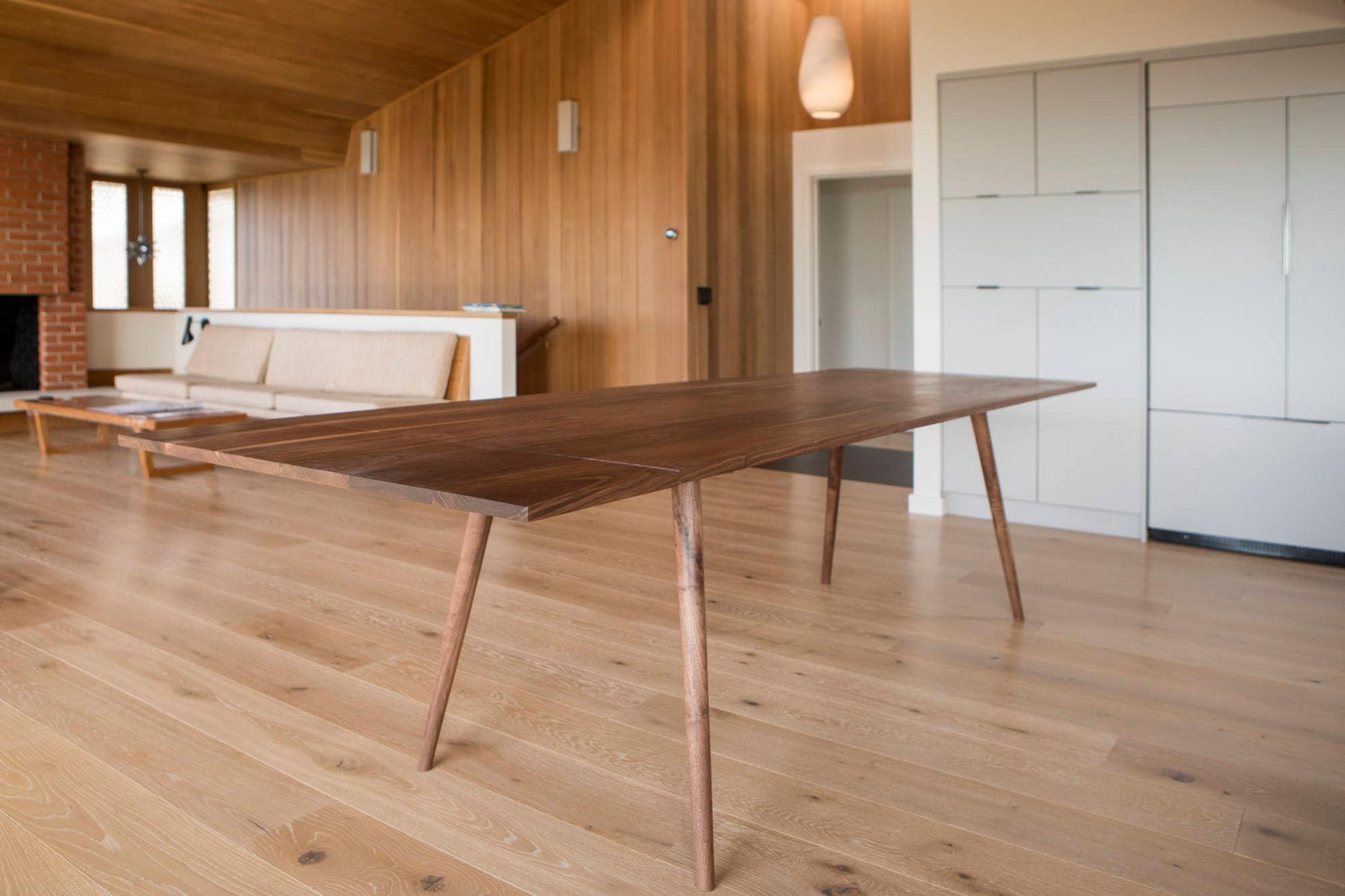 MCM Style Extendable Hardwood Dining Table - Etsy