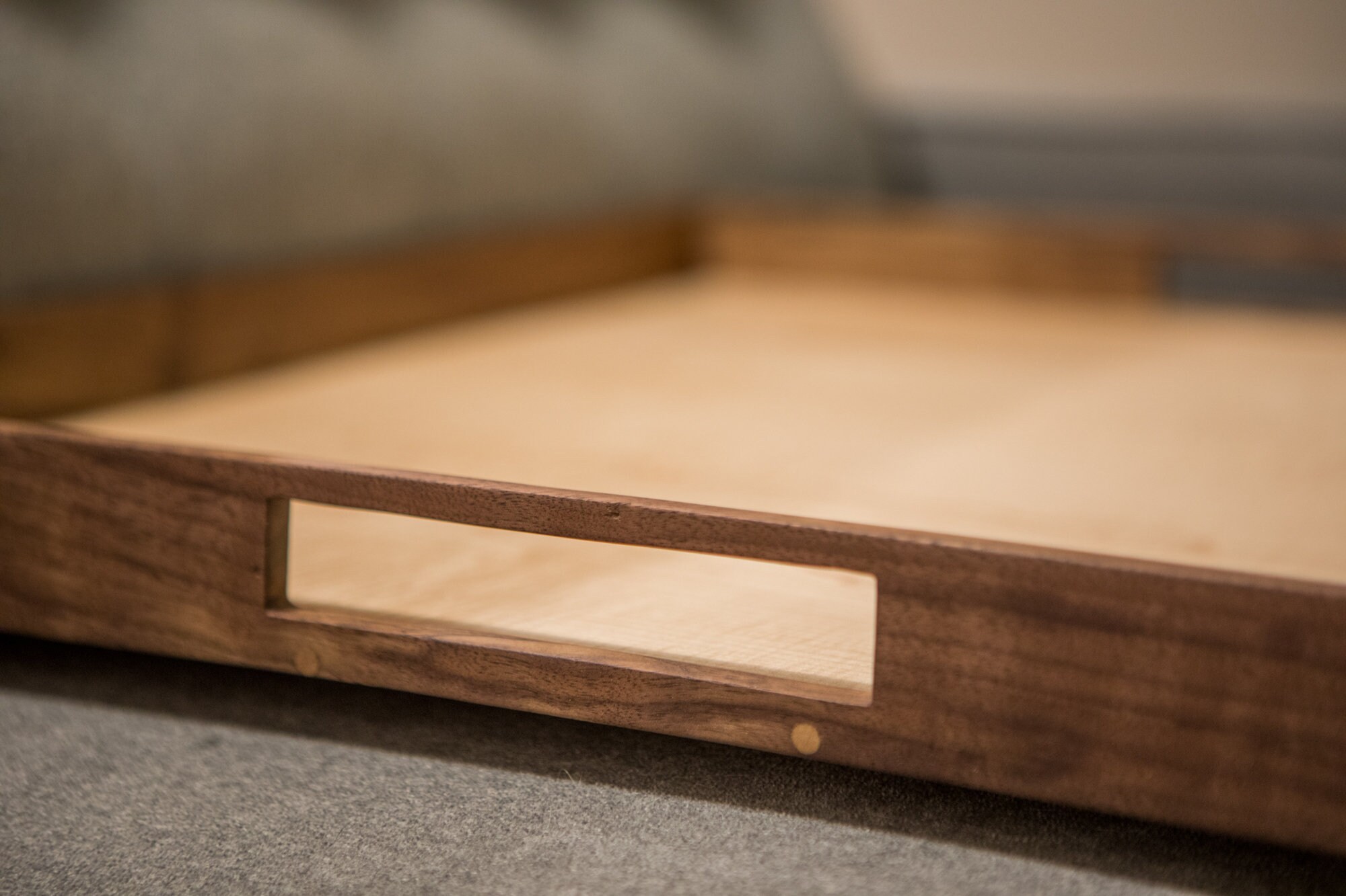 Hardwood Ottoman & Breakfast Tray - Etsy