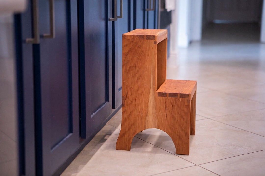 Shaker Style Step Stool in Cherry - Etsy