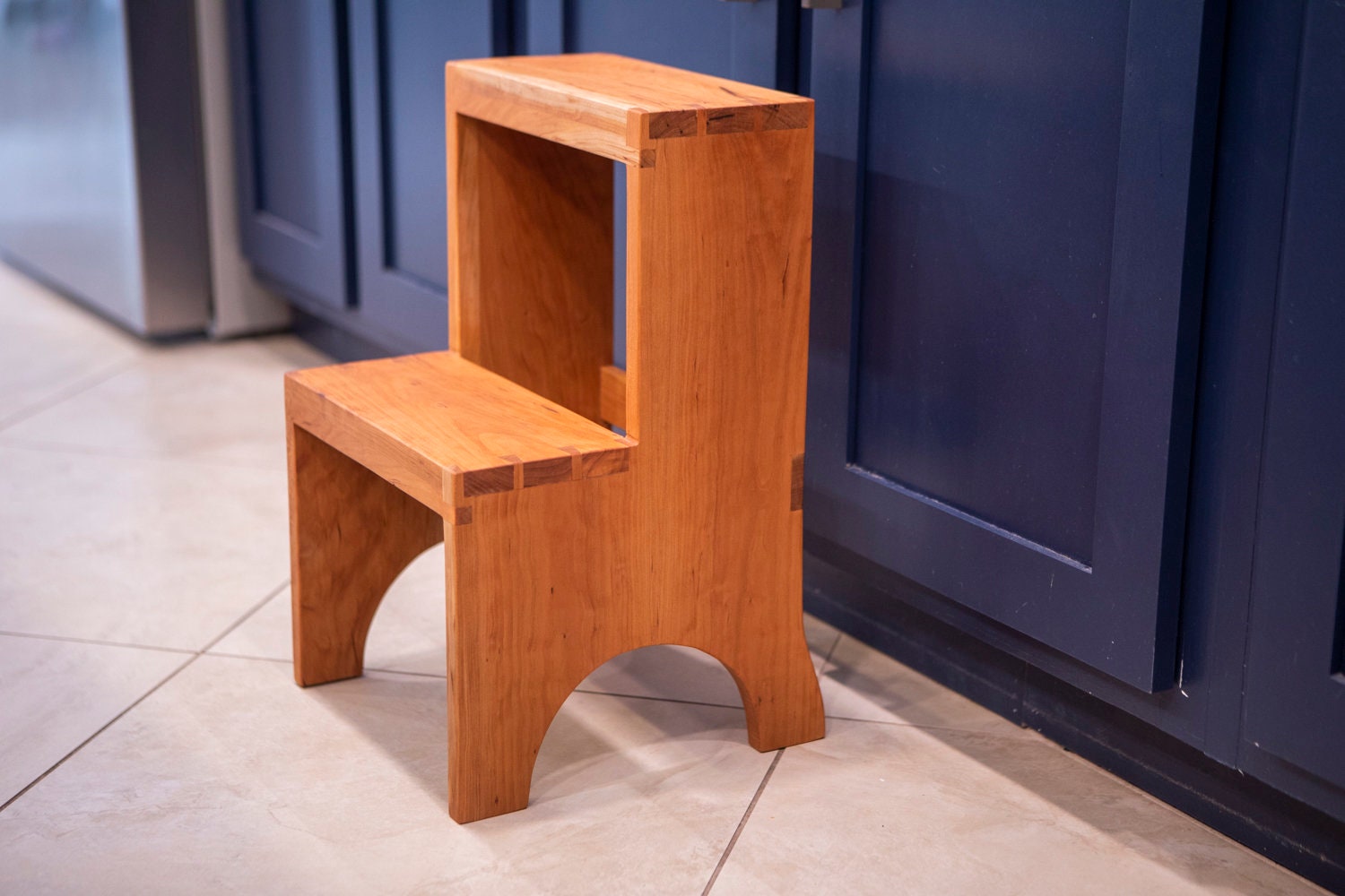 Shaker Style Step Stool in Cherry - Etsy