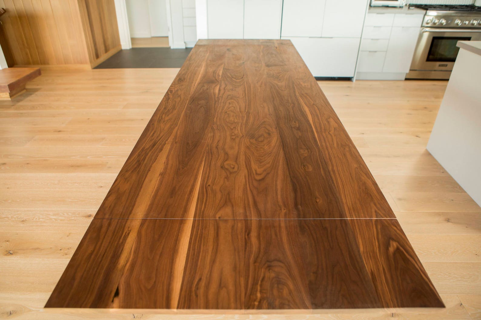 MCM Style Extendable Hardwood Dining Table - Etsy