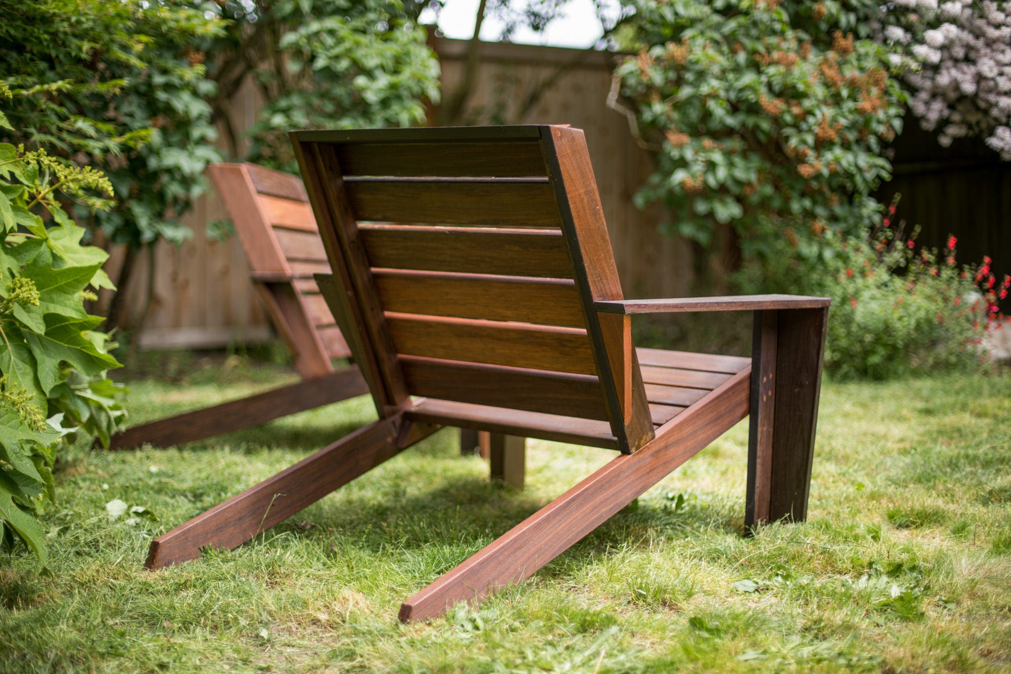 Custom Ipe Modern Adirondack Chairs - Etsy