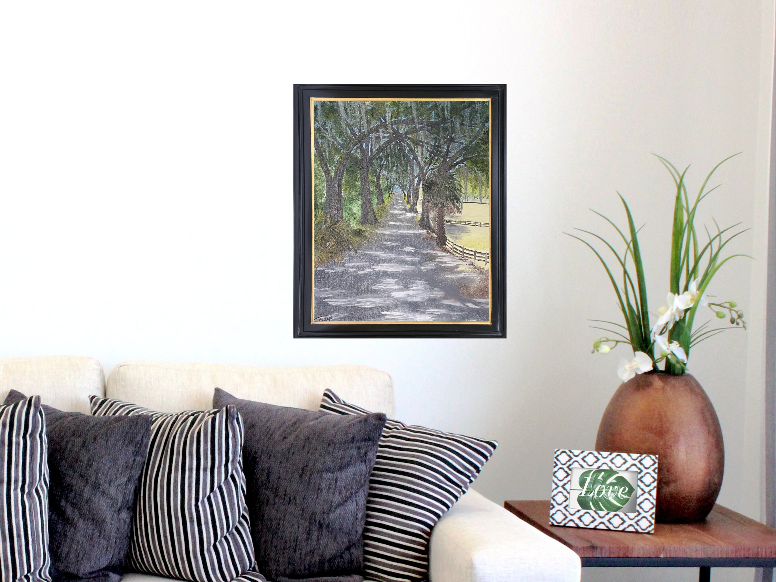 Live Oak Alley on a Florida Country Road Original Oil Painting - Etsy