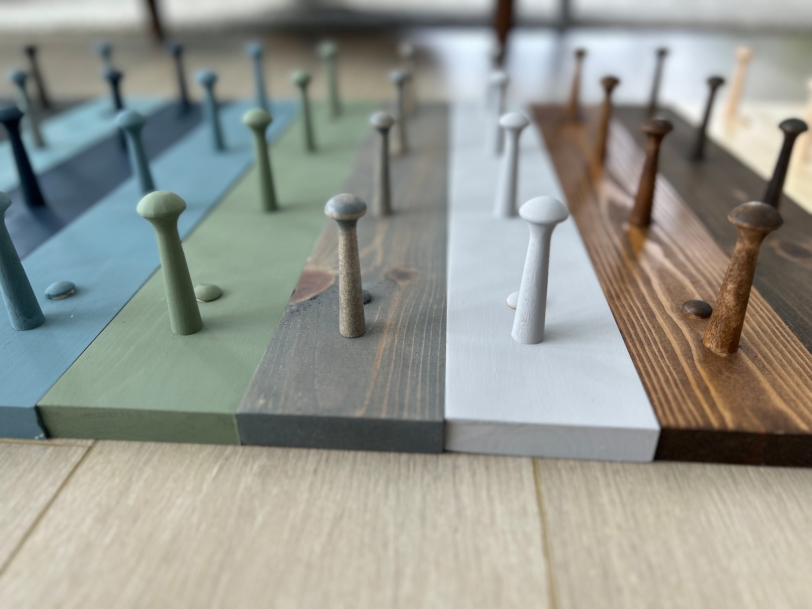 Peg Rail Shelf With Ledge: Wooden Coat Rack, Entryway Decor - Etsy