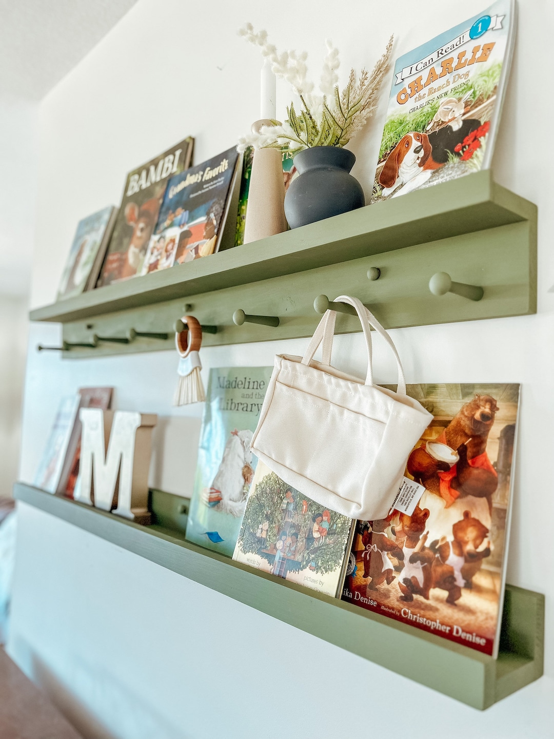 Wooden Peg Rail Shelf: Entryway Coat Rack, Kitchen Decor - Etsy