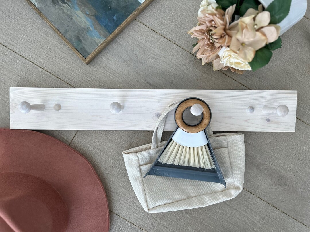 Wooden Peg Rail Shelf: Playroom Organizer, Kitchen Decor - Etsy