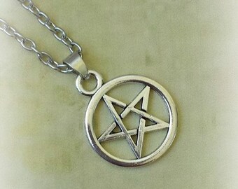 Pentagram necklace | Etsy