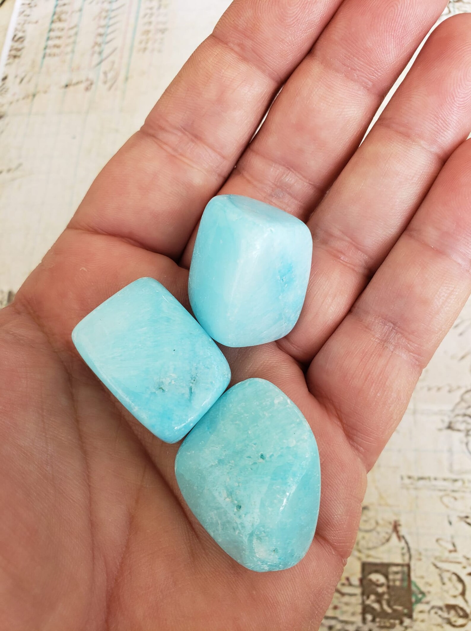 Large Blue Argonite Tumbled Argonite Stones Healing Crystal - Etsy