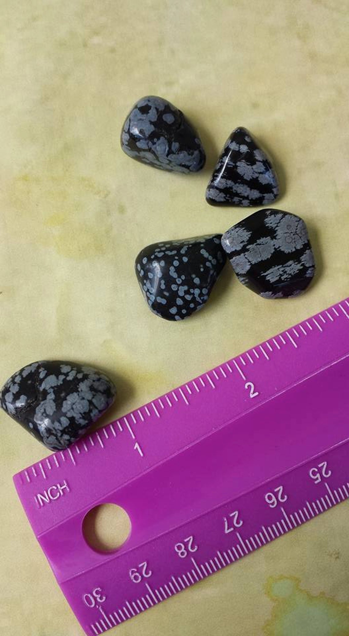 Snowflake Obsidian Crystals Obsidian Tumbled Stones Healing | Etsy