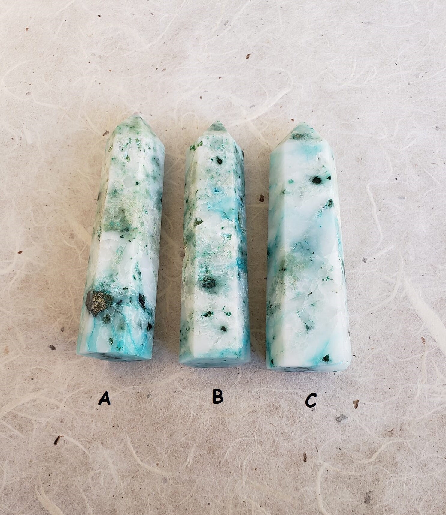 Phoenix Stone Tower Chrysocolla Towers Sage Stone Healing - Etsy