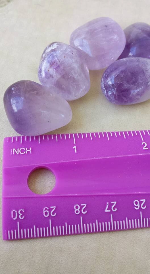 Amethyst Stones Amethyst Tumbled Stones Healing Crystals | Etsy