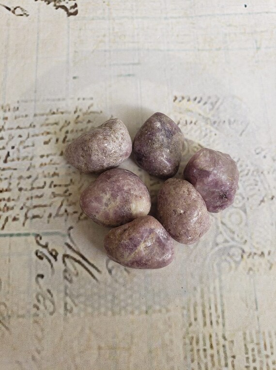 Lepidolite Tumbled Stones Healing Crystals Lepidolite - Etsy