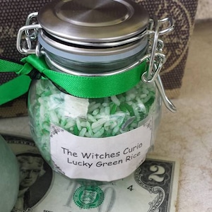 Lucky Green Rice, Money Spell, Witches Potion, Money Potion, Wicca ...