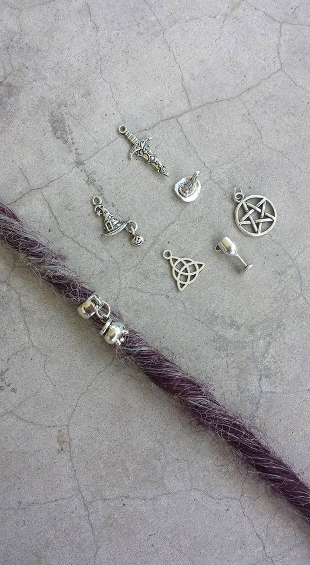 Witch Hair Cuff, Dreadlock Beads, Braid Beads, Witch Jewelry, Dread ...