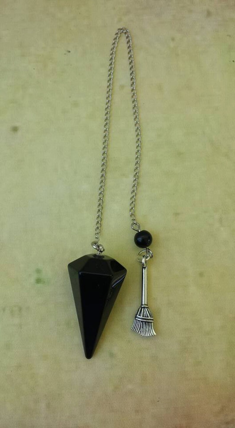 Black Obsidian Pendulum Divination Witchcraft Supplies - Etsy