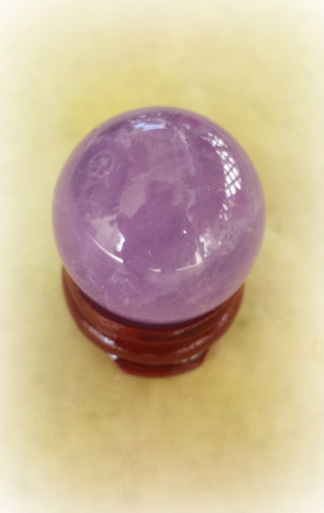 Amethyst Crystal Ball, 25 Mm Quartz Amethyst Sphere, Amethyst, Healing ...