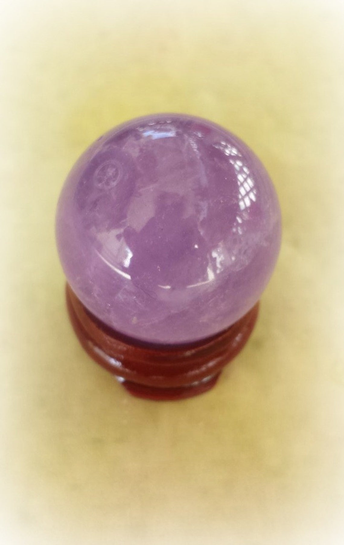 Amethyst Crystal Ball, 25 Mm Quartz Amethyst Sphere, Amethyst, Healing ...