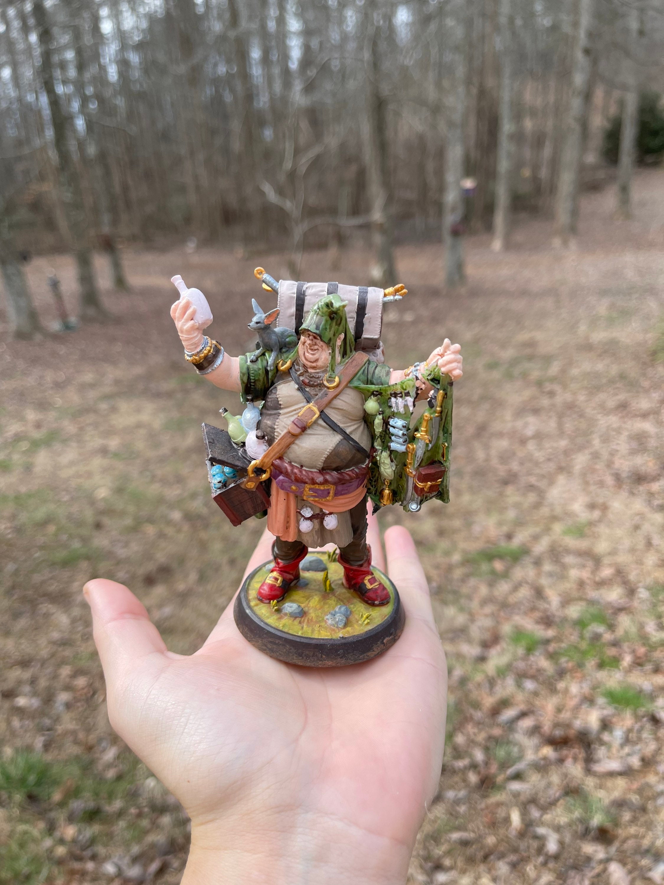 Shady Merchant 75mm Dnd Resin 3D Printed Mini Figure Hand Painted Hand ...