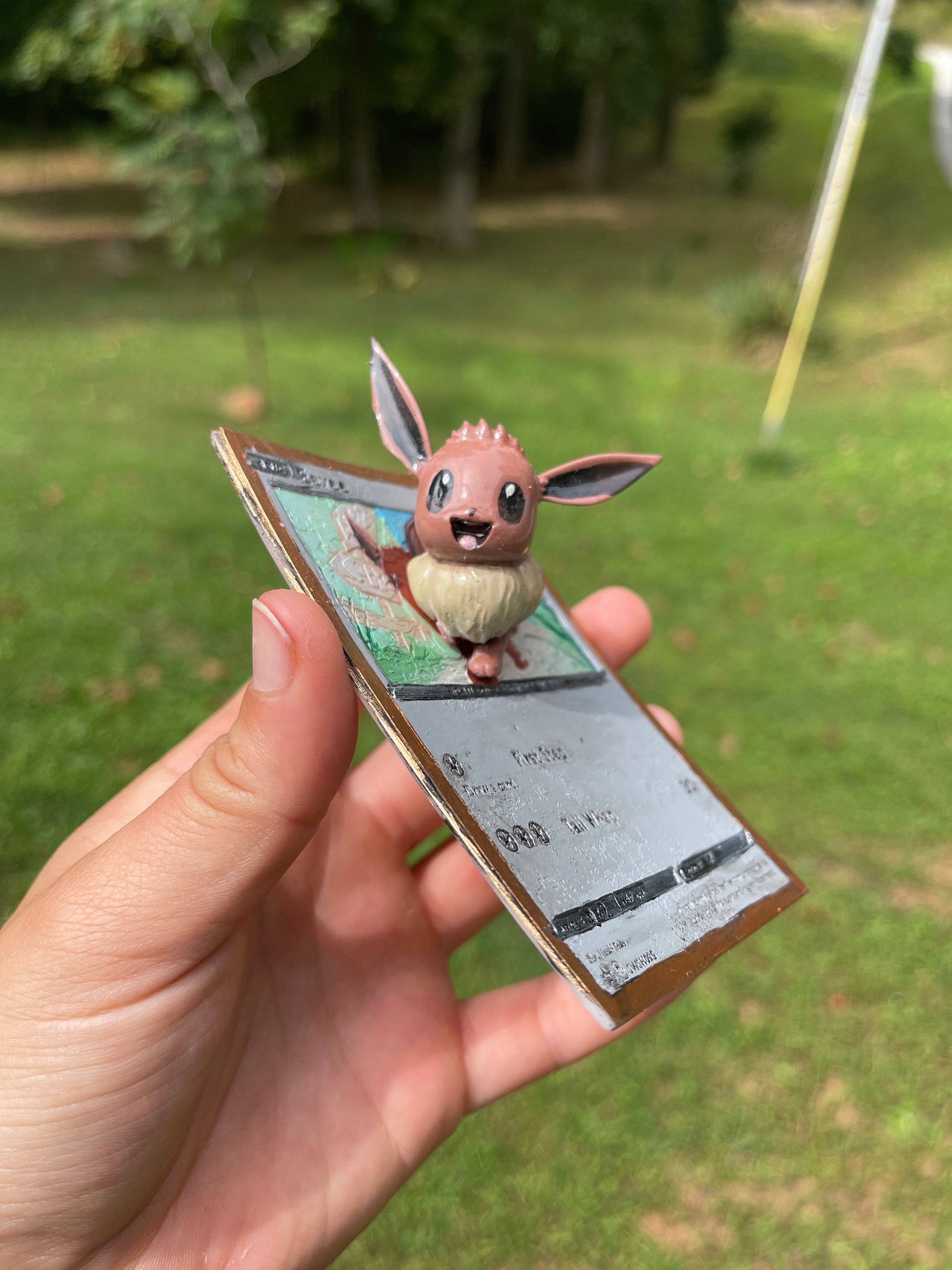 Pokémon Card Eevee 75mm Dnd Resin 3D Printed Mini Figure - Etsy