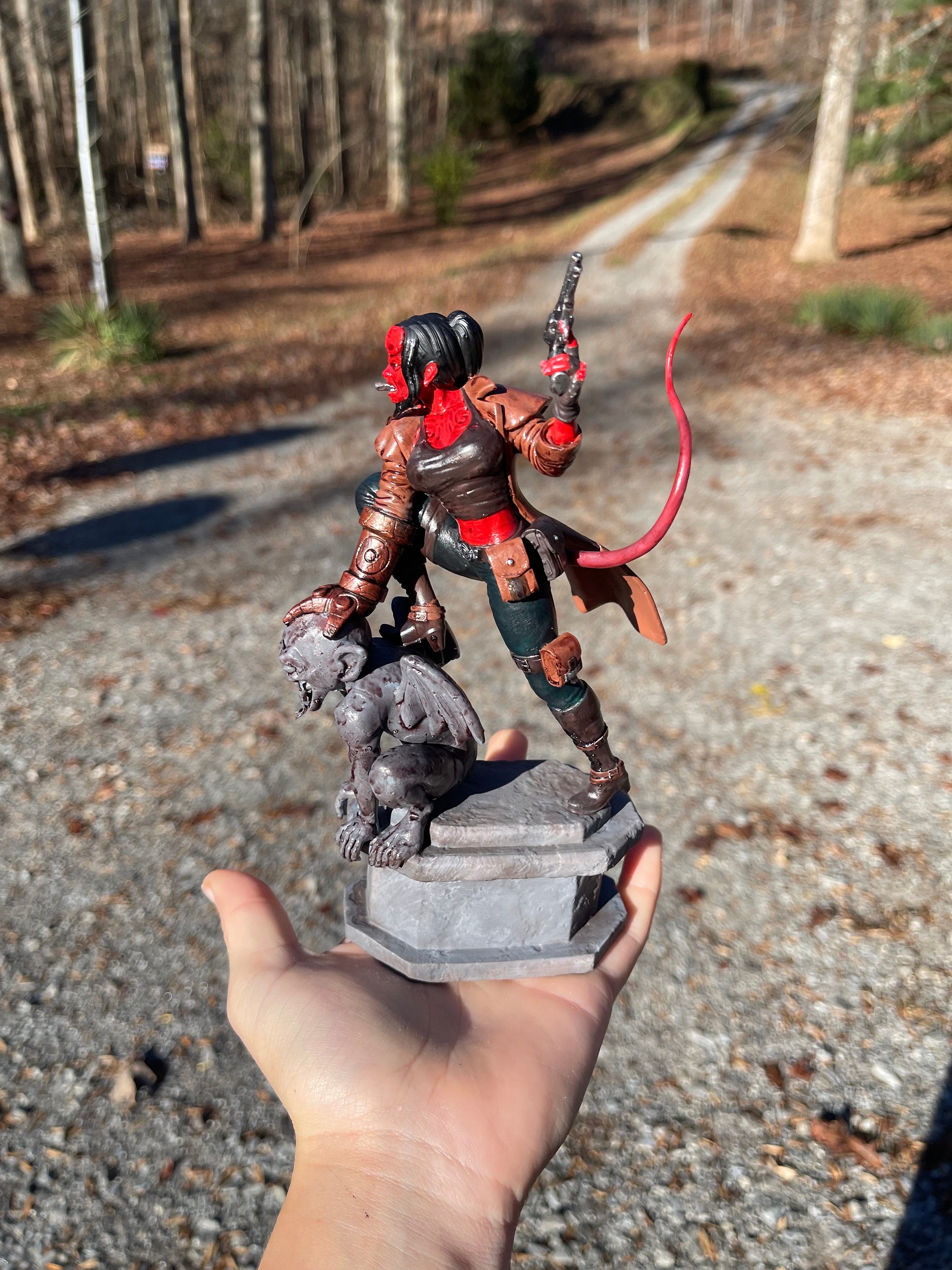 Hellgirl Hell Boy 75mm Dnd Resin 3D Printed Mini Figure Hand Painted ...